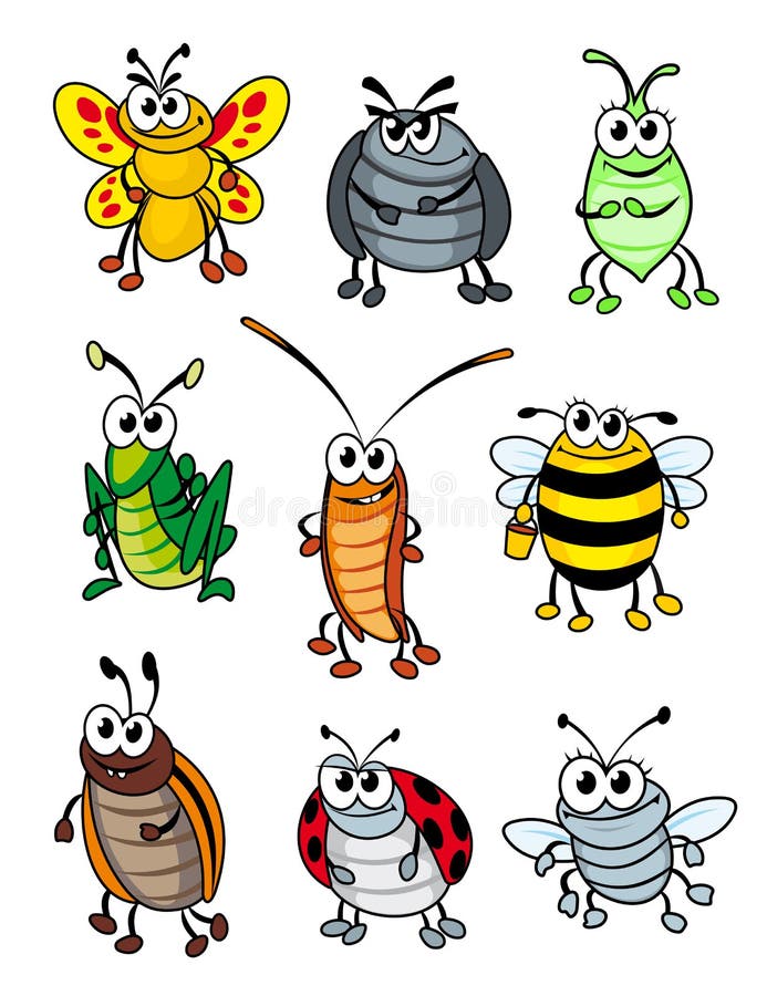 Connect Dots Cartoon Insects Game. Cute Insect Dot To Dot Education ...
