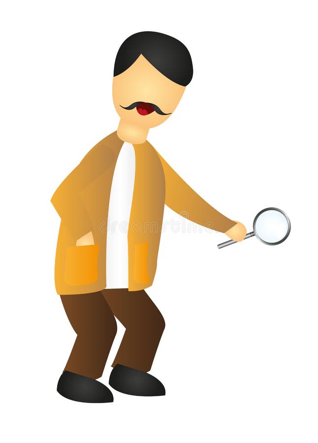Cartoon inspector stock vector. Illustration of clipart - 21470873