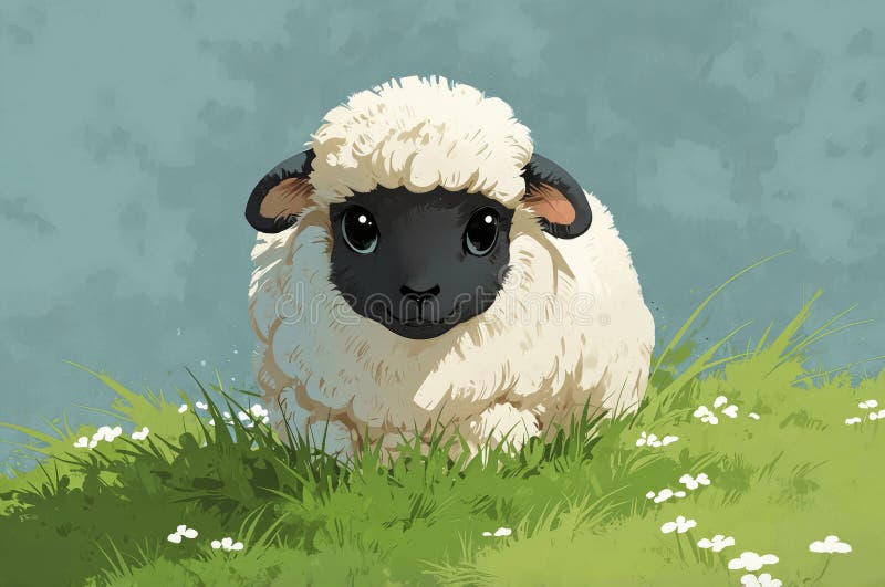 Cartoon-inspired Vector Illustration Depicting a Chubby and Fluffy ...