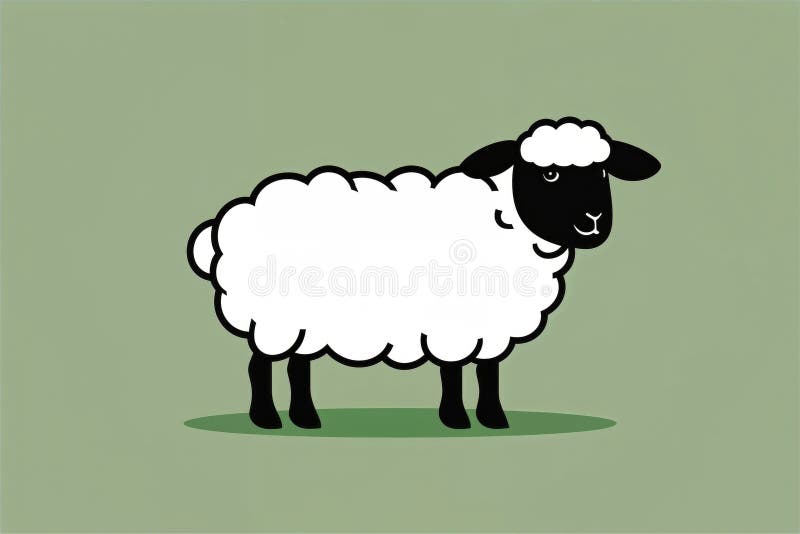 Cartoon-inspired Vector Illustration Depicting a Chubby and Fluffy ...