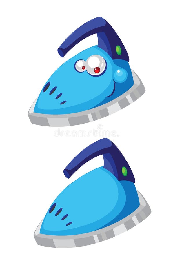 Cartoon iron stock vector. Illustration of household - 37241741