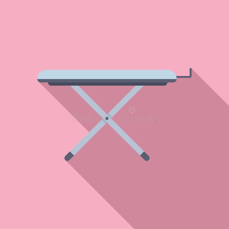 Cartoon Ironing Board on Pink Background Stock Vector - Illustration of ...