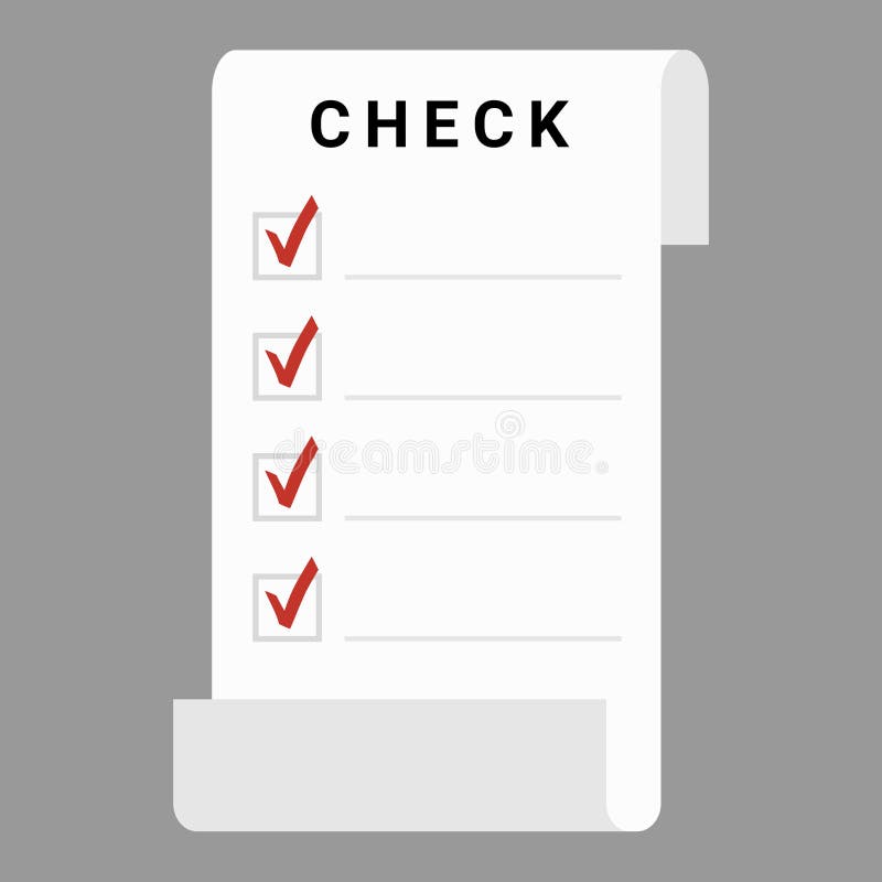 Document Checklist Logo Design Template Stock Vector - Illustration of ...