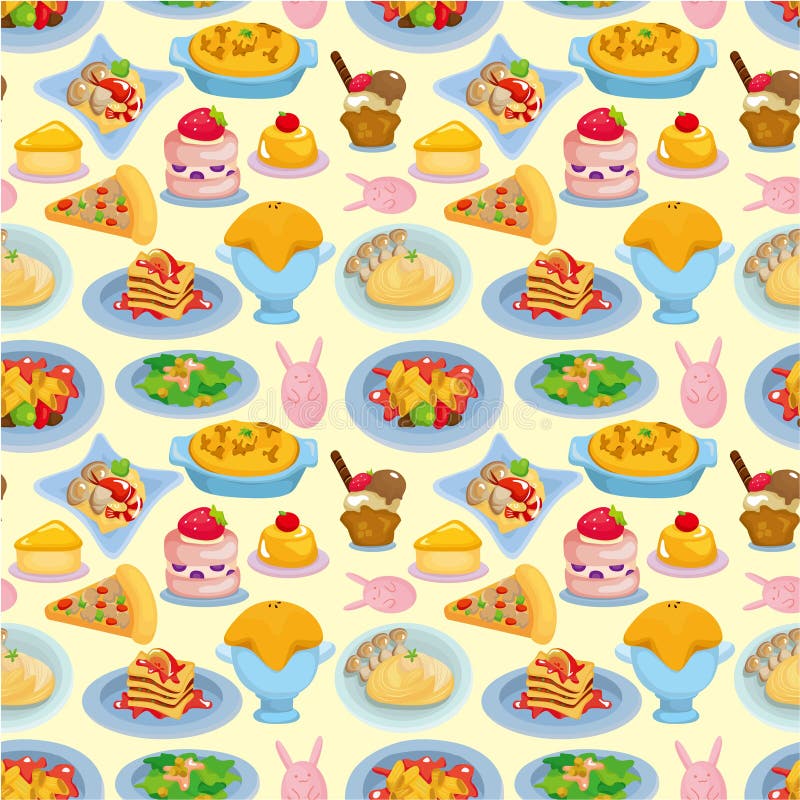 Cute Animated Food Wallpaper