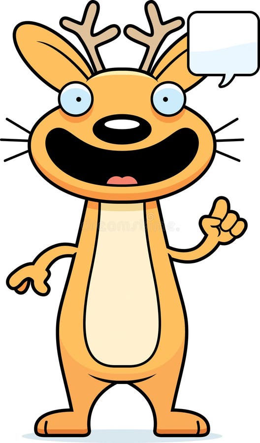 Cartoon Jackalope Talking stock vector. Illustration of cartoon - 47479620