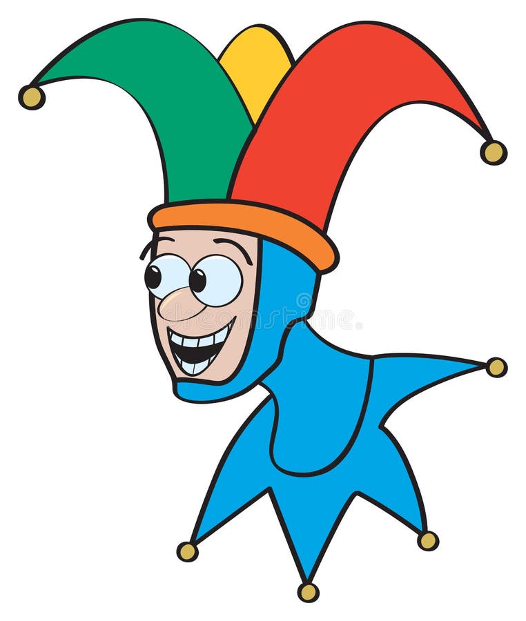 Cartoon Jester stock vector. Illustration of costume - 37474806
