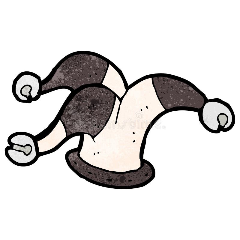 Cartoon jester hat stock vector. Illustration of texture - 38085242