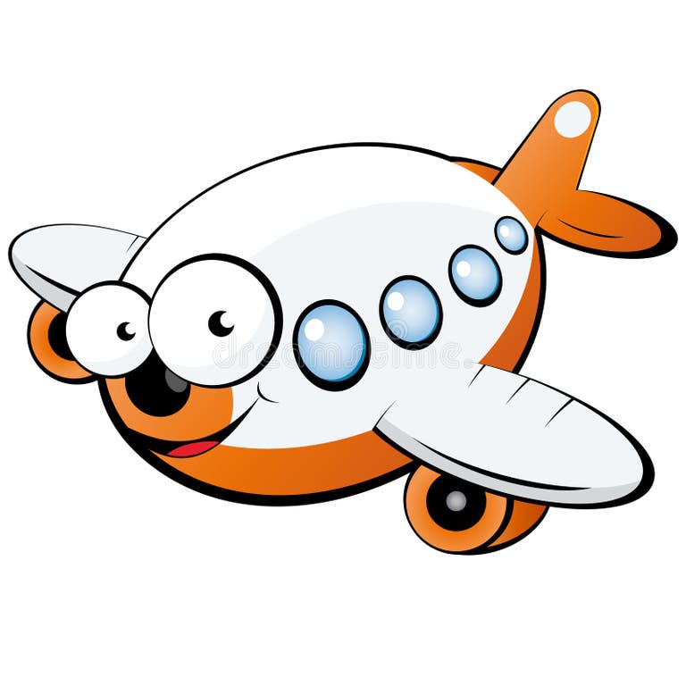 Cartoon jet aircraft stock vector. Illustration of cheerful - 14745555