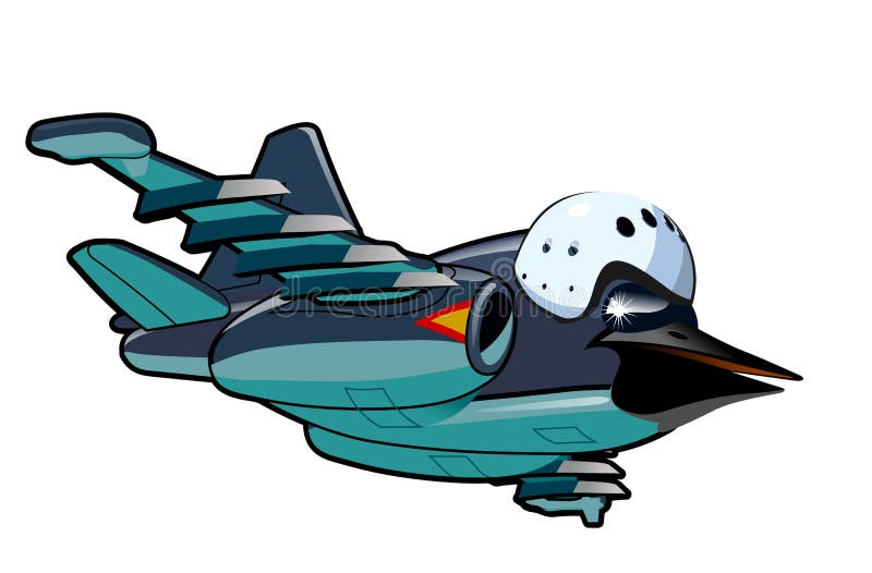 Cartoon Jetbird 2 stock vector. Illustration of cartoon - 61076121