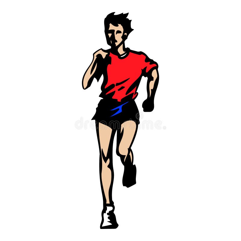 Jogging stock vector. Illustration of unique, sport - 263805437