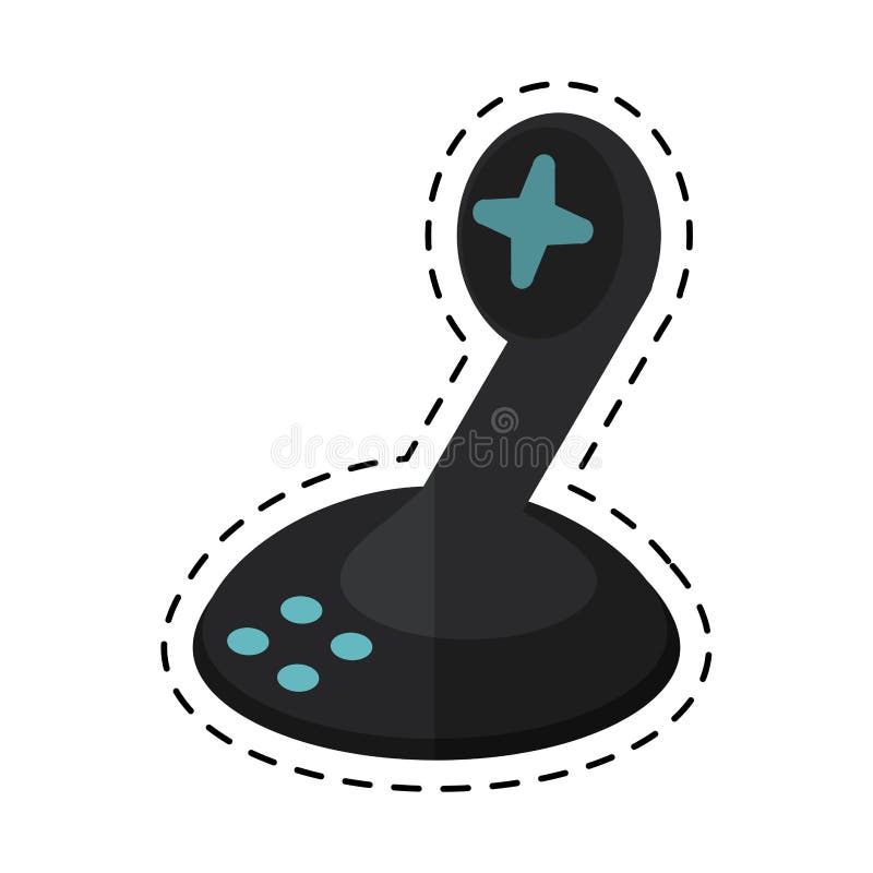 Cartoon Joystick Control Game Video Stock Vector - Illustration of ...