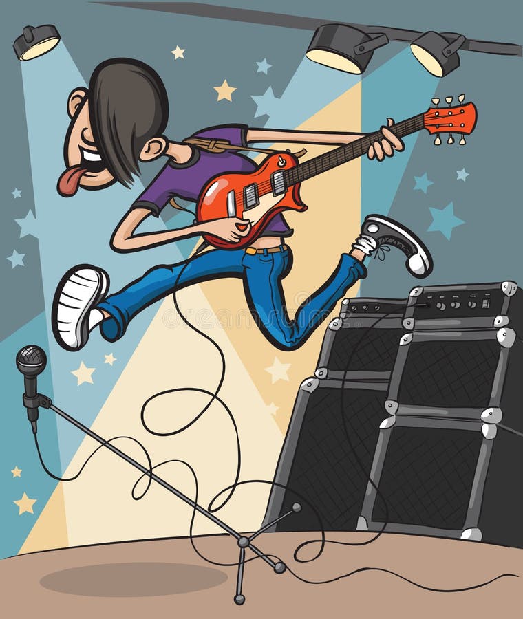 Cartoon Guitarist Stock Illustrations – 3,503 Cartoon Guitarist Stock ...