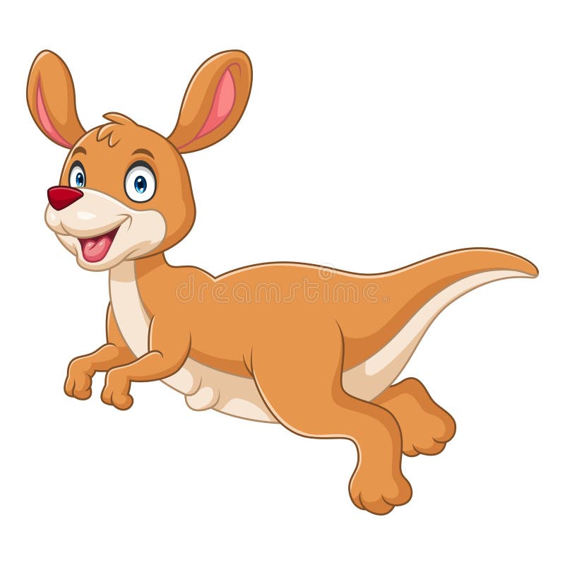 Jumping Kangaroo Cartoon Stock Illustrations – 803 Jumping Kangaroo ...
