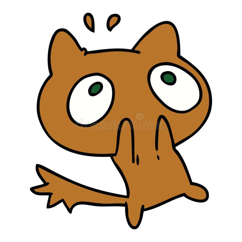 Cartoon shocked face stock illustration. Illustration of expression ...