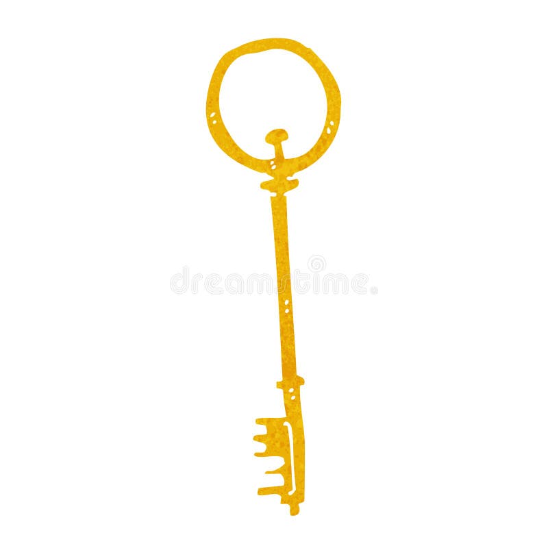 Cartoon key stock illustration. Illustration of cheerful - 38130564