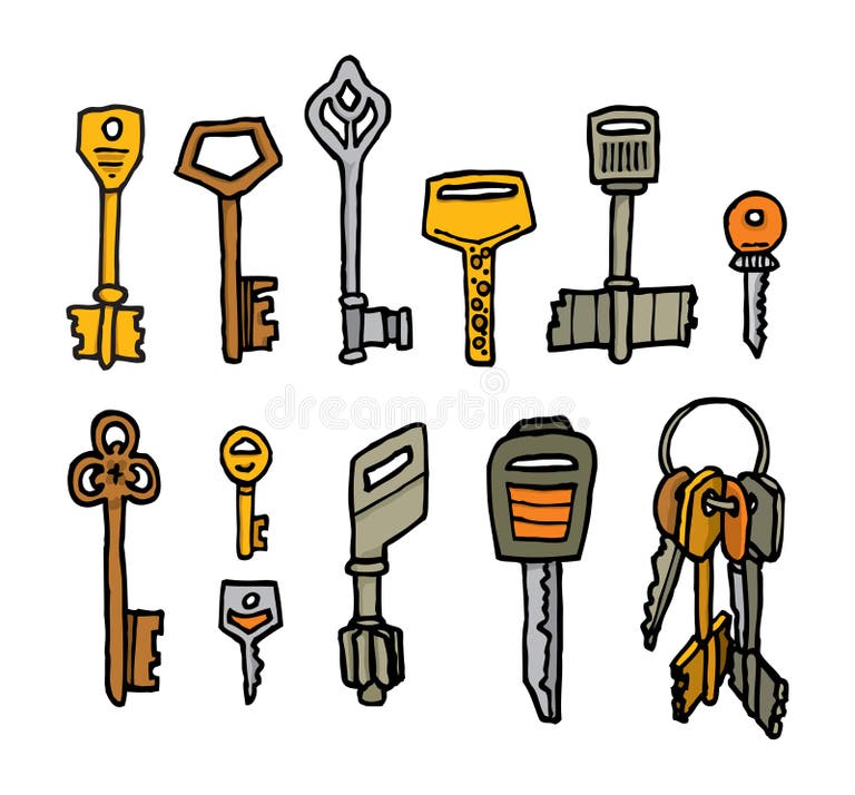 Cartoon Key Stock Illustrations – 59,091 Cartoon Key Stock ...
