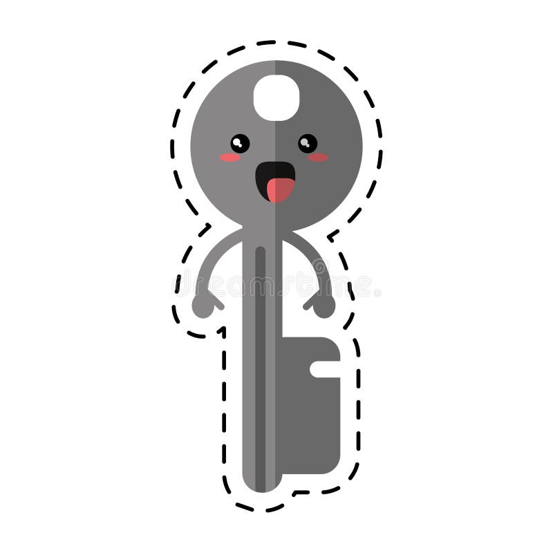 Cartoon key stock vector. Illustration of cartoon, safety - 28086773