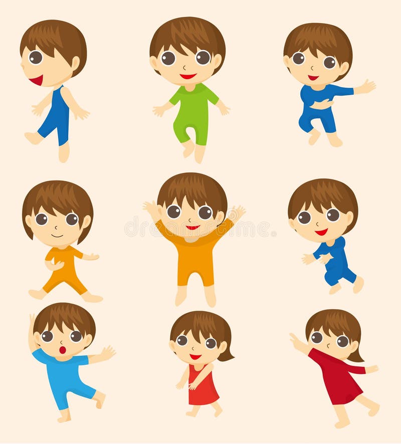 Cartoon kid icon stock illustration. Illustration of play - 17884137