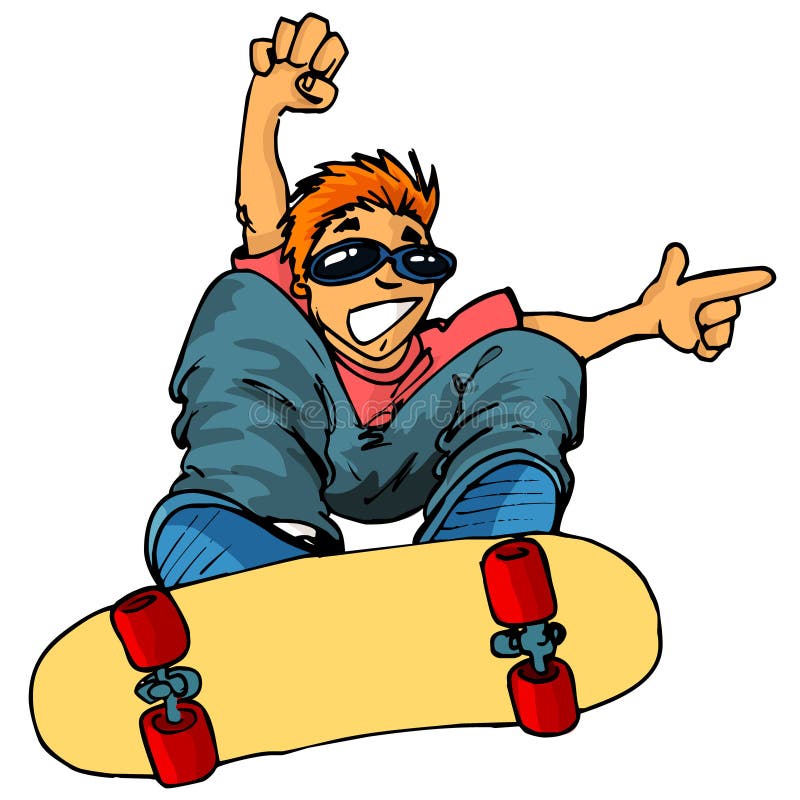 Skateboard Cartoon Stock Illustrations – 23,021 Skateboard Cartoon ...