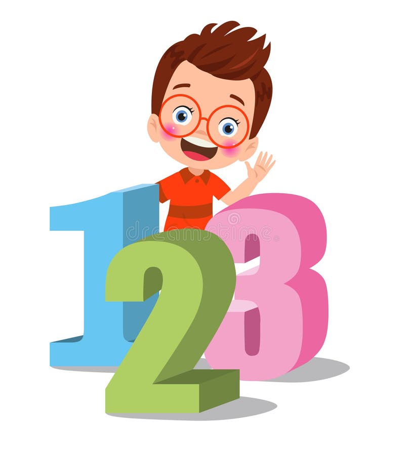 Kids Counting 123 Number Stock Illustrations – 218 Kids Counting 123 ...