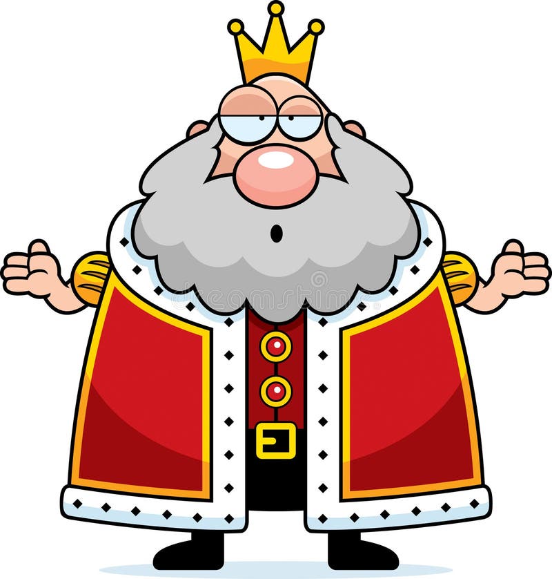 Cartoon King Confused stock vector. Illustration of royalty - 41819031
