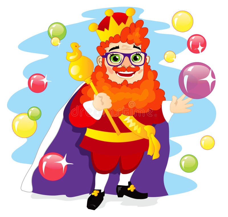 Scared Cartoon King stock vector. Illustration of panic - 51124232