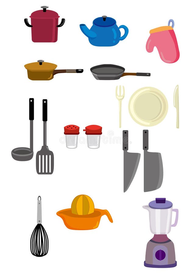 Cartoon Kitchen Utensils Stock Vector Illustration Of Beater 17635581
