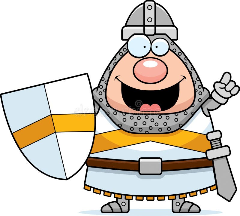 Cartoon Knight Idea stock vector. Illustration of talking - 47714405