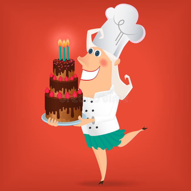 Happy Birthday Baker Stock Illustrations – 890 Happy Birthday Baker ...