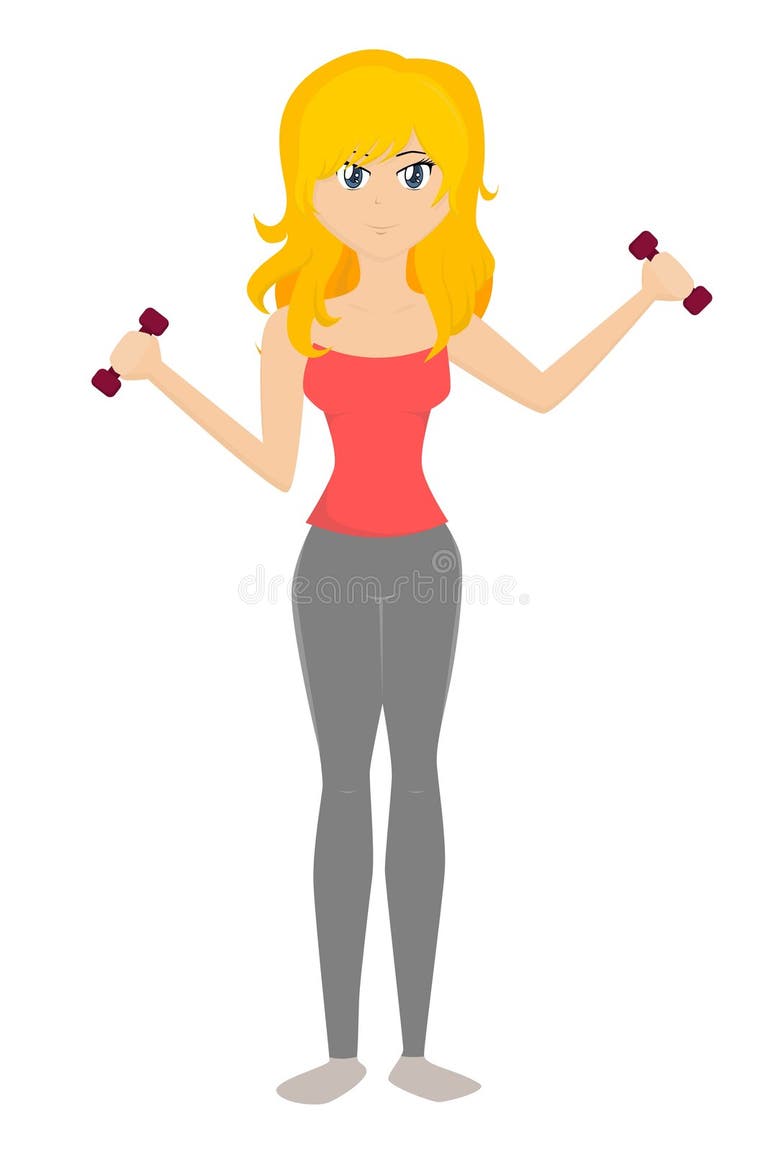 Cartoon Lady Exercising Stock Illustrations – 740 Cartoon Lady ...