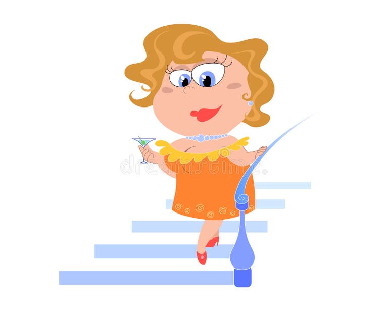 Fat Lady Cartoon Stock Illustrations – 3,675 Fat Lady Cartoon Stock ...