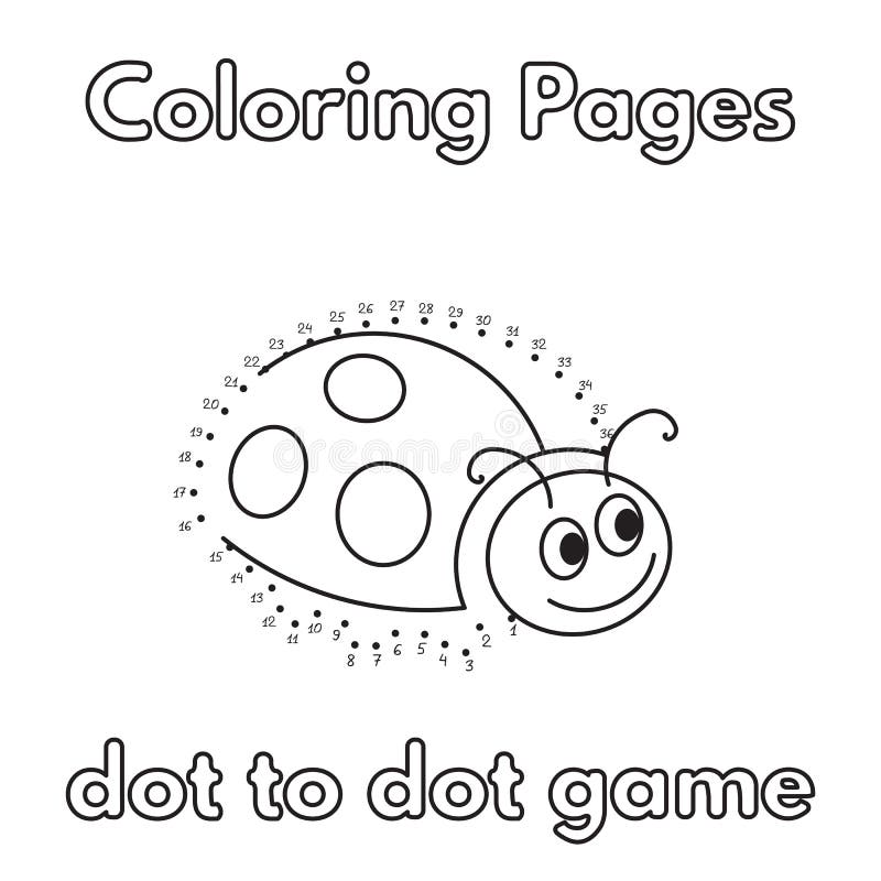 Ladybug Dot To Dot Stock Illustrations – 103 Ladybug Dot To Dot Stock ...