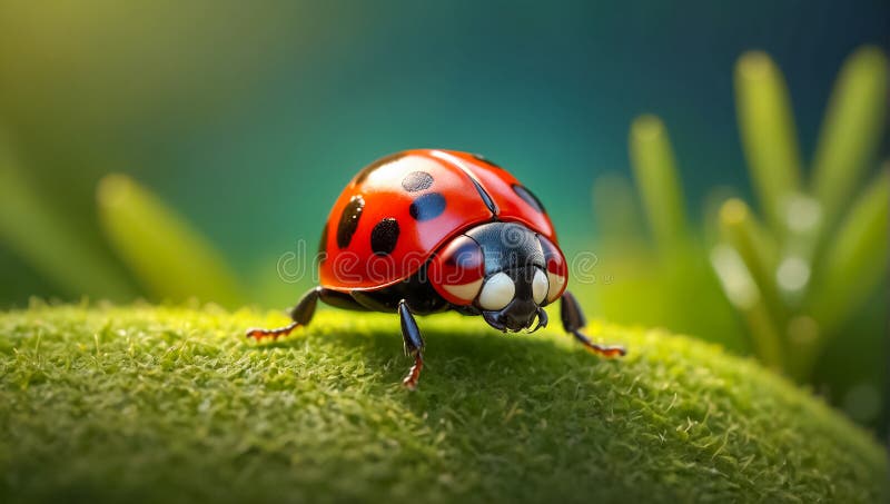 Cartoon Ladybug Cute Dreamy Stock Illustration - Illustration of ...