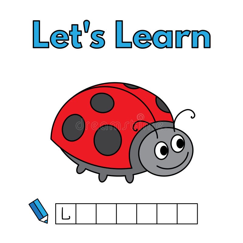 Ladybug learning number stock photo. Illustration of animal - 125980980