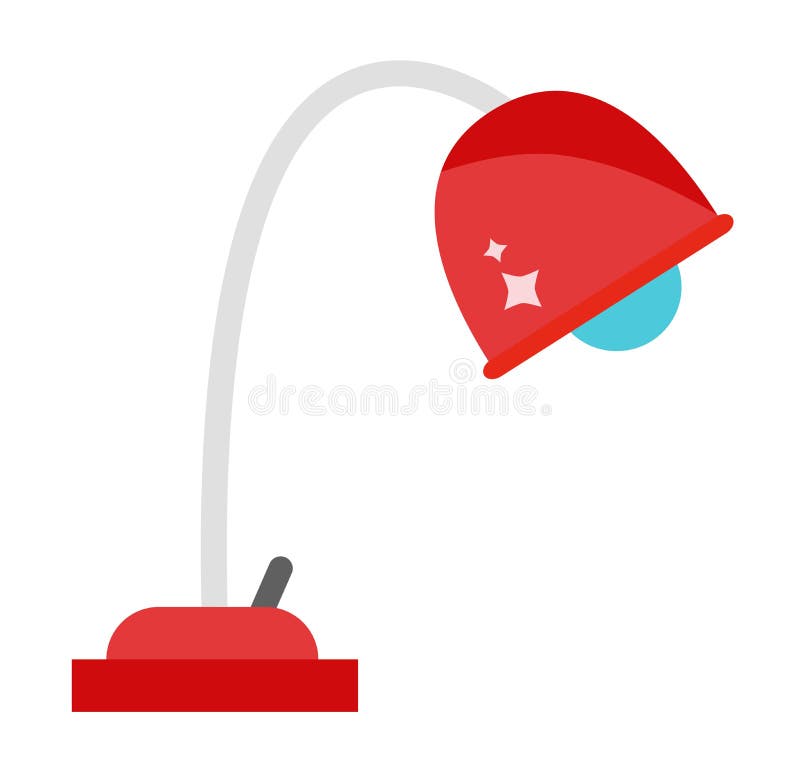 Cartoon Lamp Vector Illustration. Stock Vector - Illustration of design ...