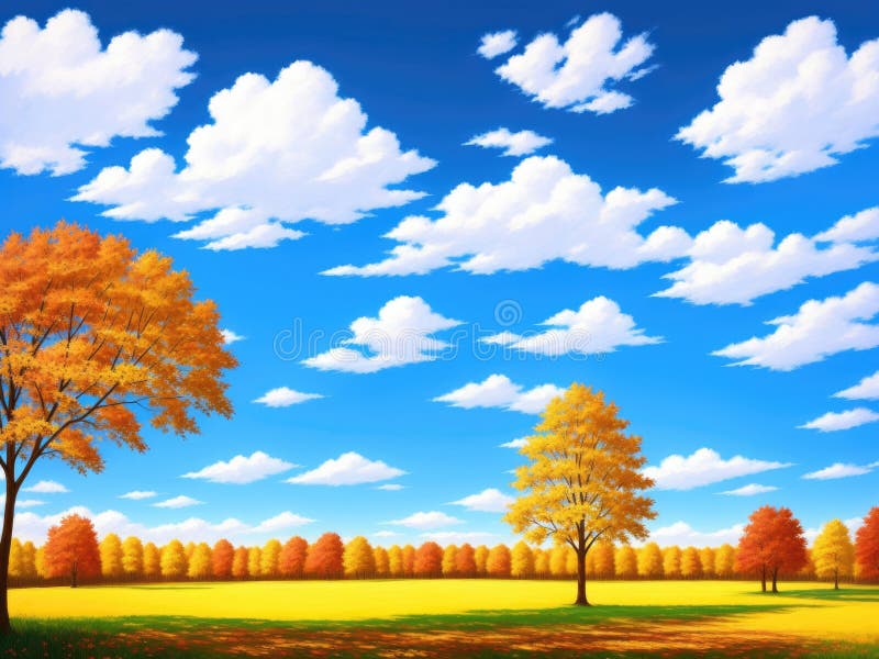 Cartoon Landscape Stable