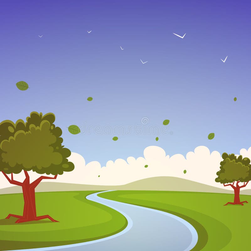 Cartoon Landscape Stream Stock Illustrations – 1,853 Cartoon Landscape ...