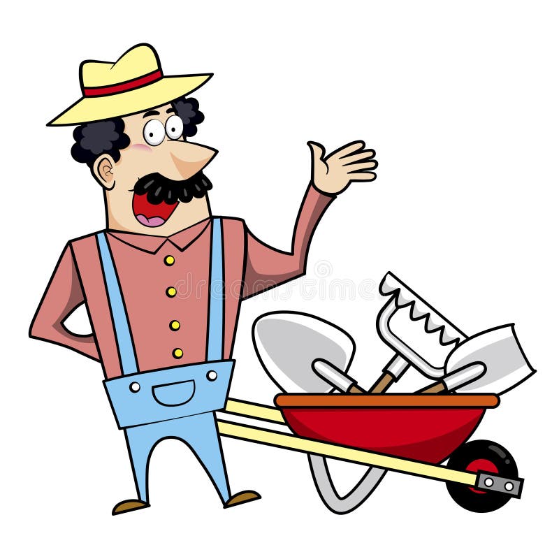 Cartoon Wheelbarrow Stock Illustrations – 7,957 Cartoon Wheelbarrow ...