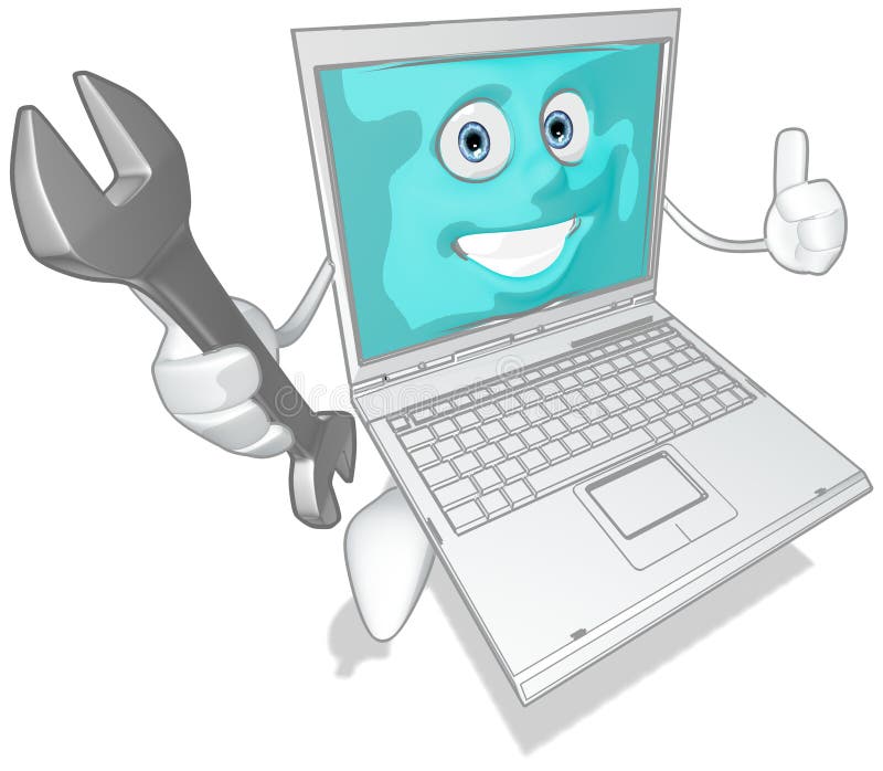 Laptop repair stock vector. Illustration of alter, metal - 16237567