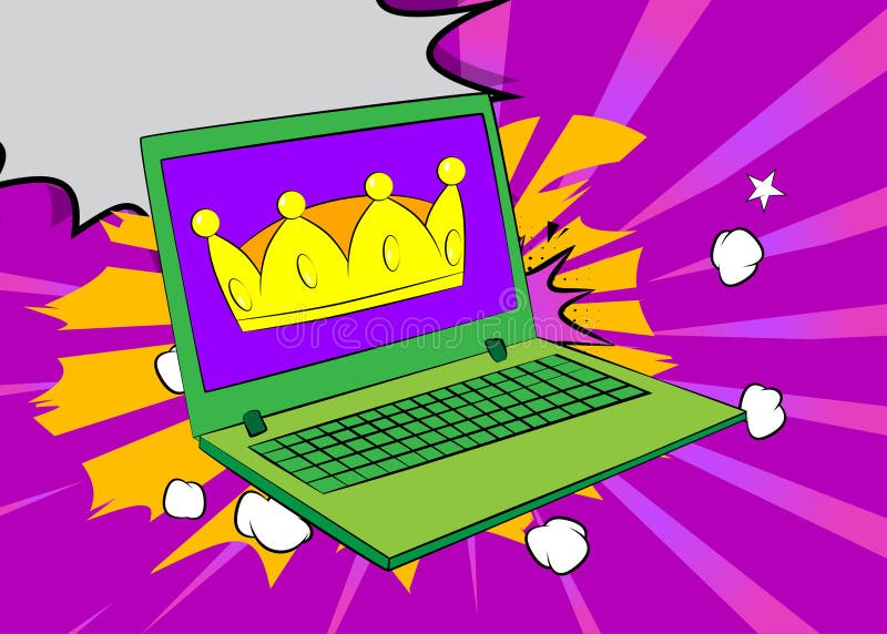 Comic Book Style Cartoon Crown Stock Illustrations – 264 Comic Book ...