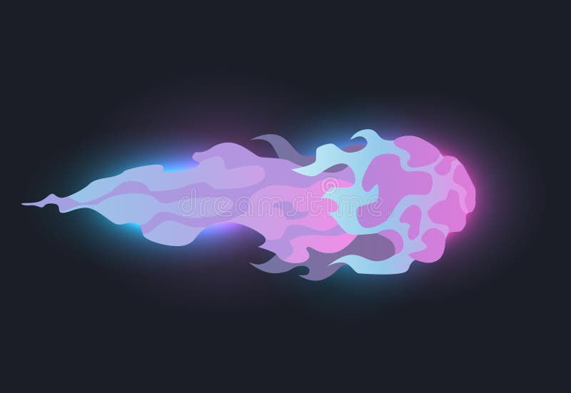 Cartoon Laser Gun Beam. Futuristic Shot Effect. Blaster Attack. Alien ...