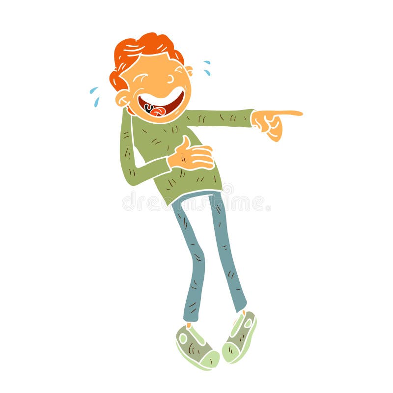 Cartoon laugh illustration stock vector. Illustration of character ...