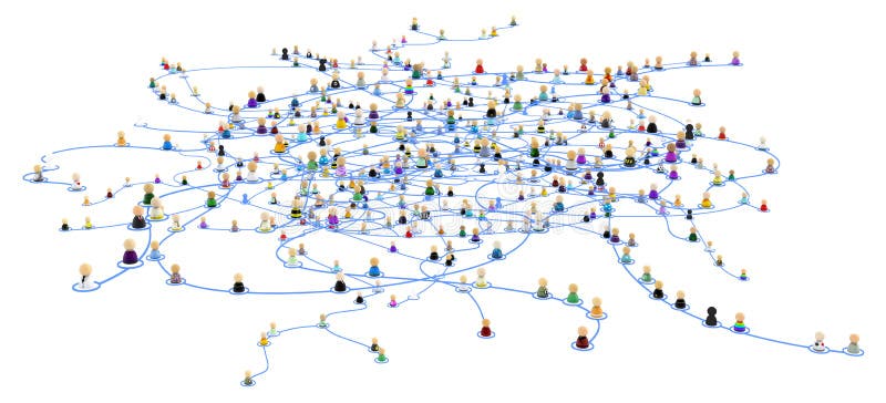 Cartoon Layered Network Isolated Stock Illustration - Illustration of ...