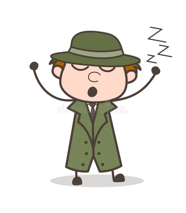 Funny Sleeping Style - Professional Cartoon Doctor Vector Illustration ...