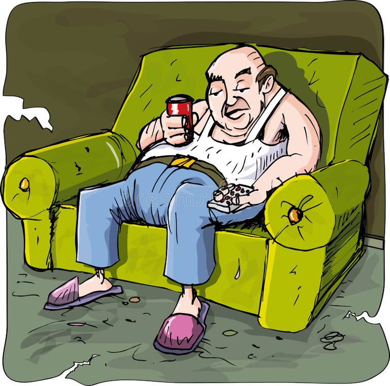 Lazy Man Clipart Stock Illustrations – 226 Lazy Man Clipart Stock ...