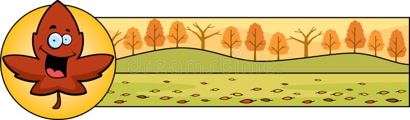 Cartoon Leaf Thanksgiving Graphic Stock Vector - Illustration of autumn ...