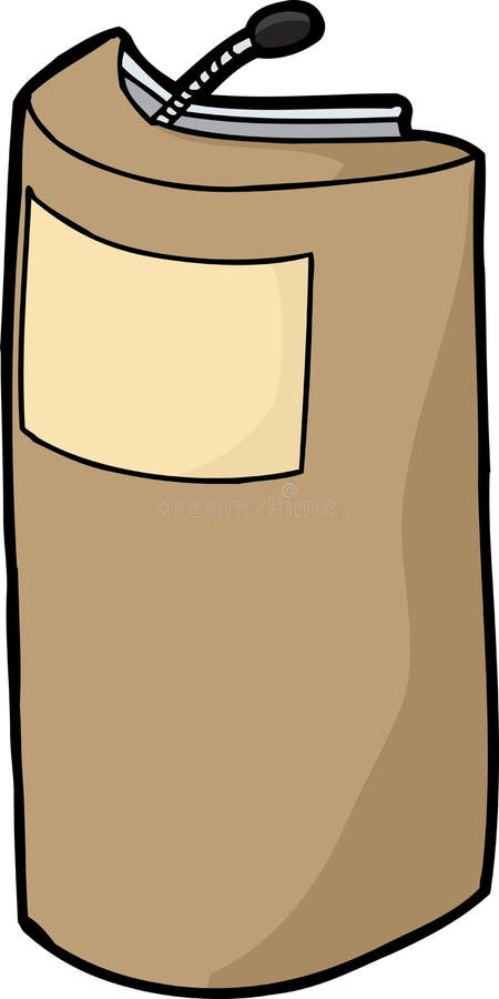 Isolated Lectern stock vector. Illustration of blank - 29944626