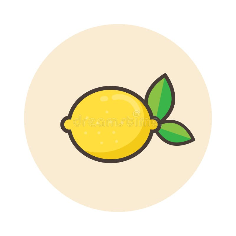 Cartoon lemon icon stock vector. Illustration of icon - 92241423