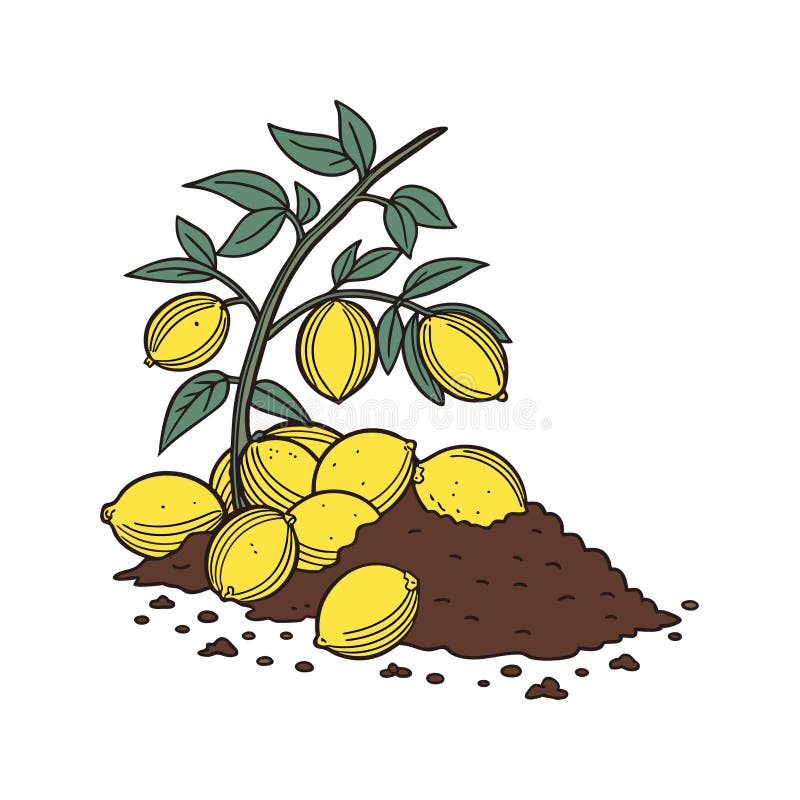 Cartoon Lemon Tree Stock Illustrations – 2,505 Cartoon Lemon Tree Stock ...