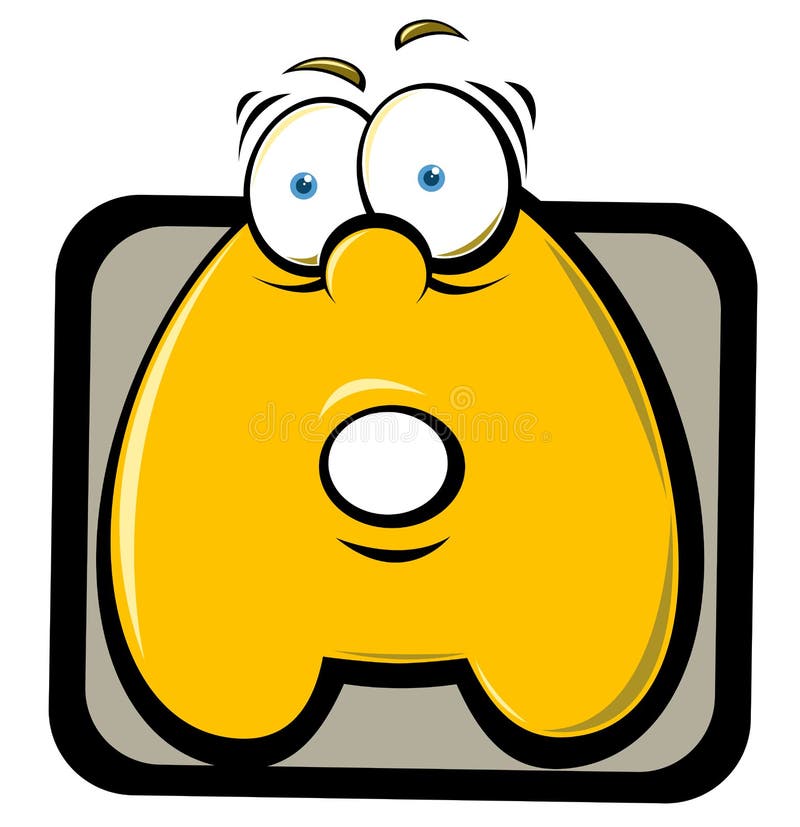 Boy Cartoon with Letter of the Alphabet Vector Design Stock Vector ...